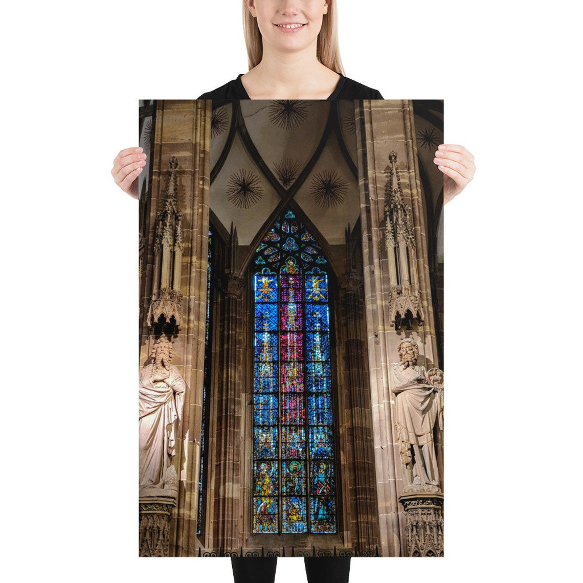 Strasbourg Cathedral Stained Glass. Wall Art Photography. - Etsy