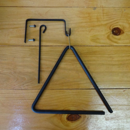 IRON Cowboy Western DINNER TRIANGLE Calling Bell Ringer Et - Etsy