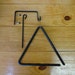 Triangle Dinner Bell With Ringer, Mounting Bracket, Leather Thong and ...