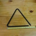 Triangle Dinner Bell With Ringer, Mounting Bracket, Leather Thong and ...