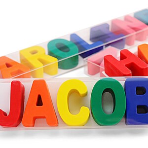 Personalized Name Crayons in a Clear Box - Etsy