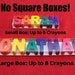 Name Crayons Clear Box - Etsy