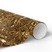 Gold Metallic Texture Wrapping Paper, Luxury Foil Crinkle Gift Wrap ...