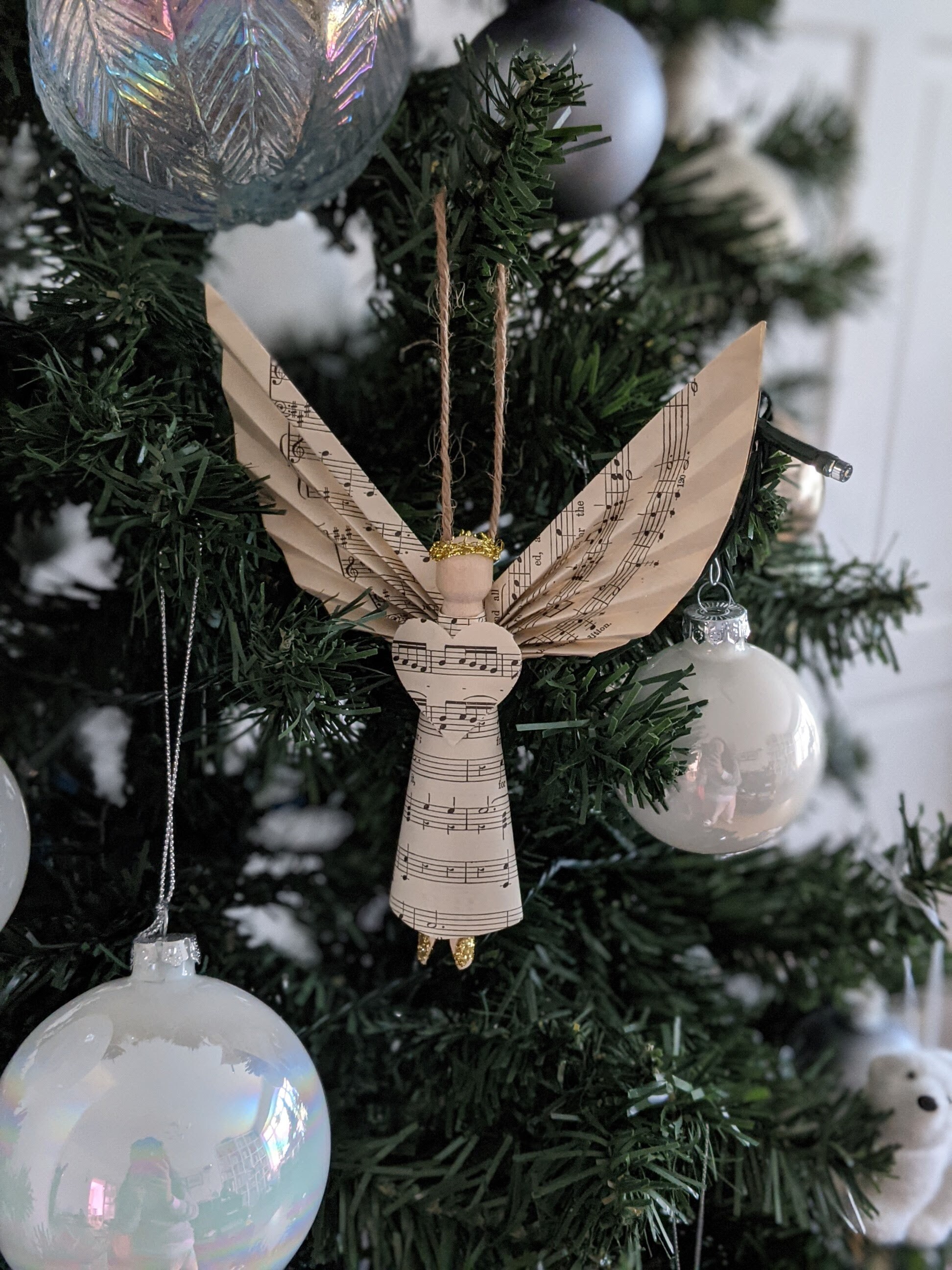 Sheet Music Angel Paper Angel Eco Friendly Gift | Etsy UK