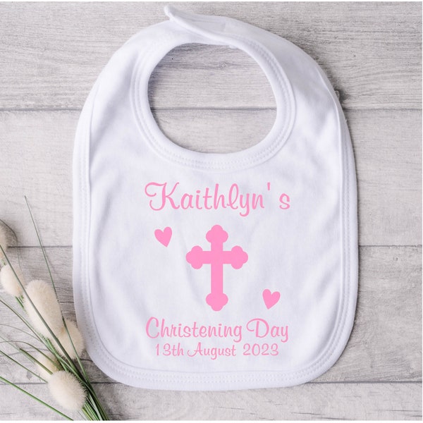 Christening Bib - Etsy