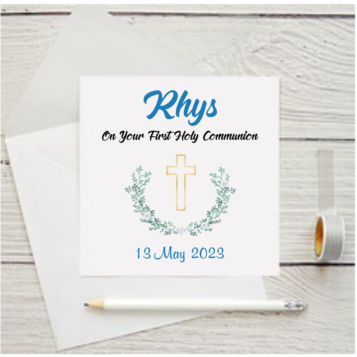 Communion Card - Etsy