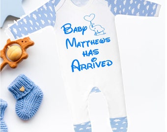 Personalised Birth Announcement Baby Grow Short Sleeved - Etsy