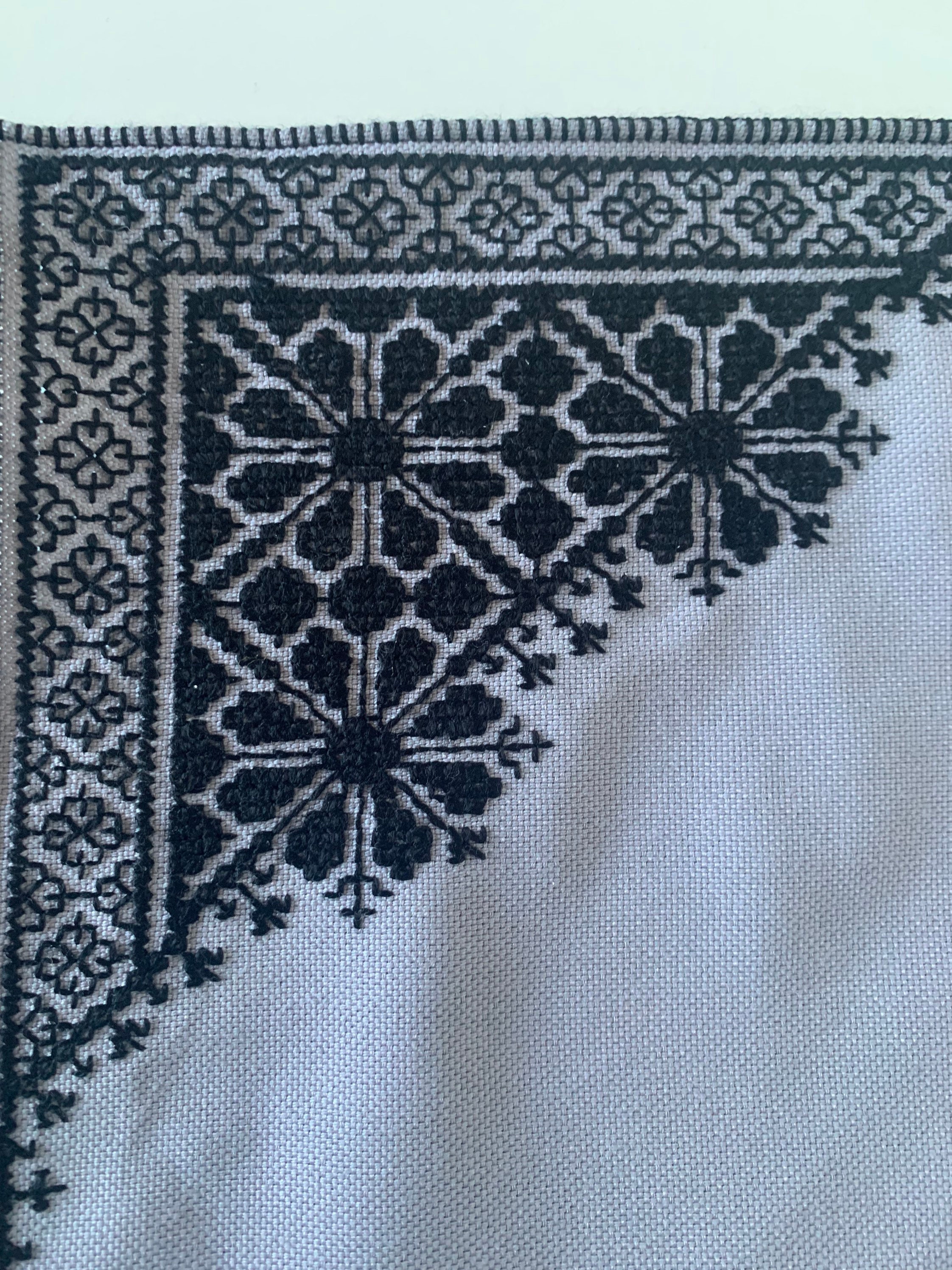 Hand Embroidered Tray Cloth/ Cover, Coffee Table/ Side Table Cover With ...