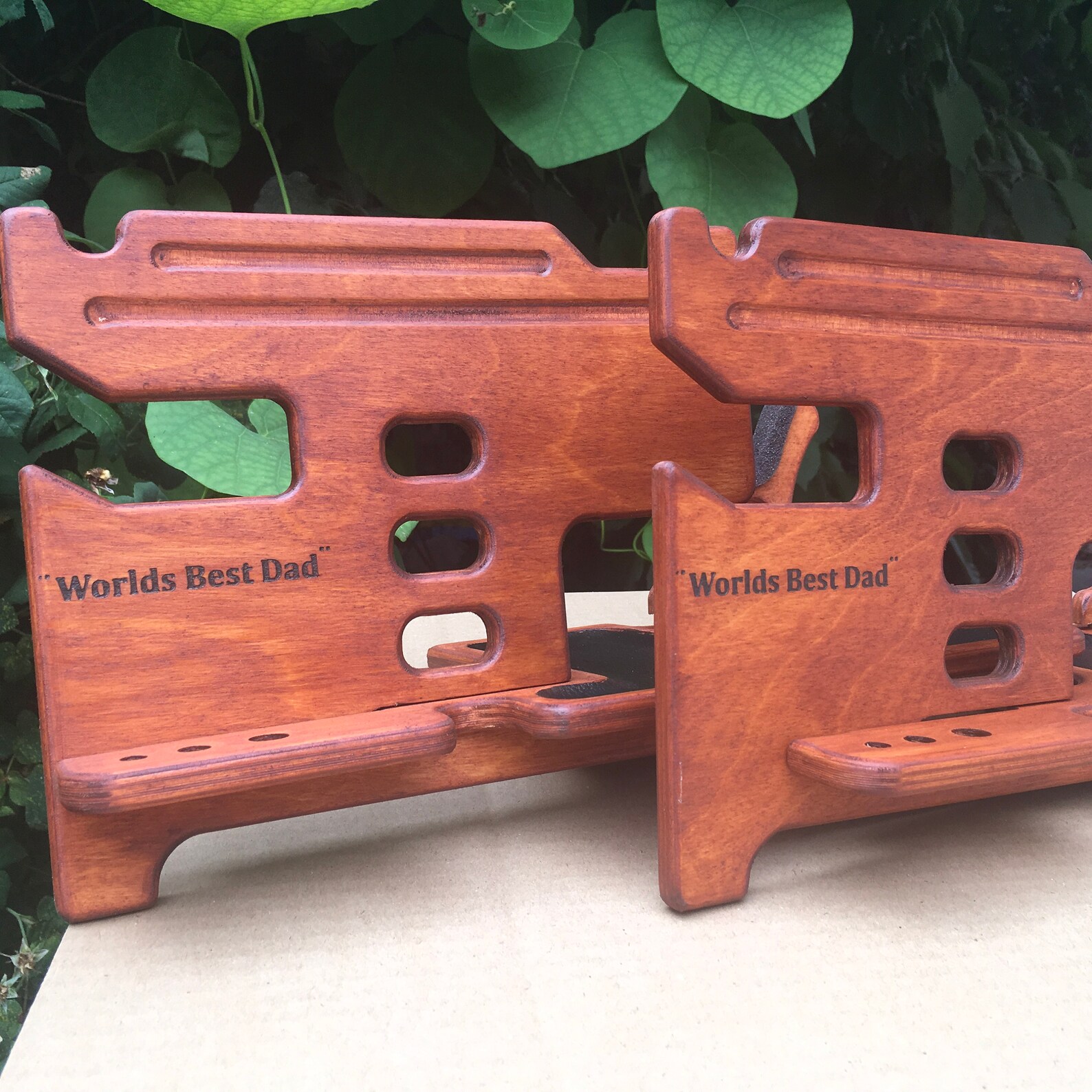 Wooden American flag Docking station men Gun shelf | Etsy