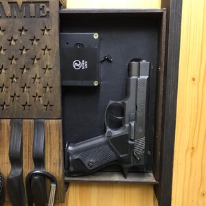 Gun Concealment Hidden Gun Storage, Wall Mounted Secret Gun Safe, Gun ...