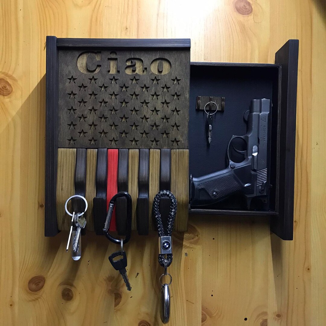 Police Academy Graduation Gift, Wall Mounted Gun Storage, Secret Box ...