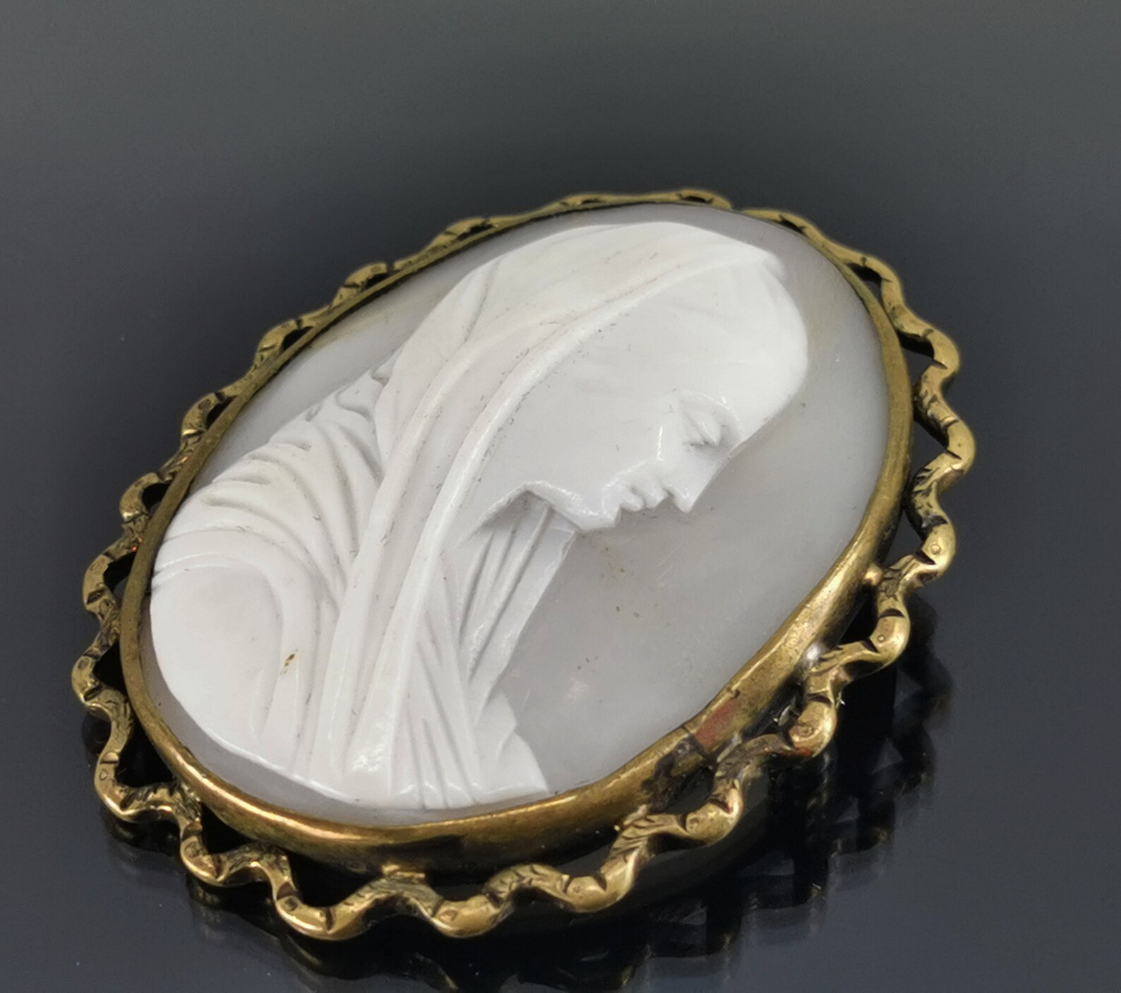 Antique Religious Brooch Virgin Mary Brooch German Catholic - Etsy