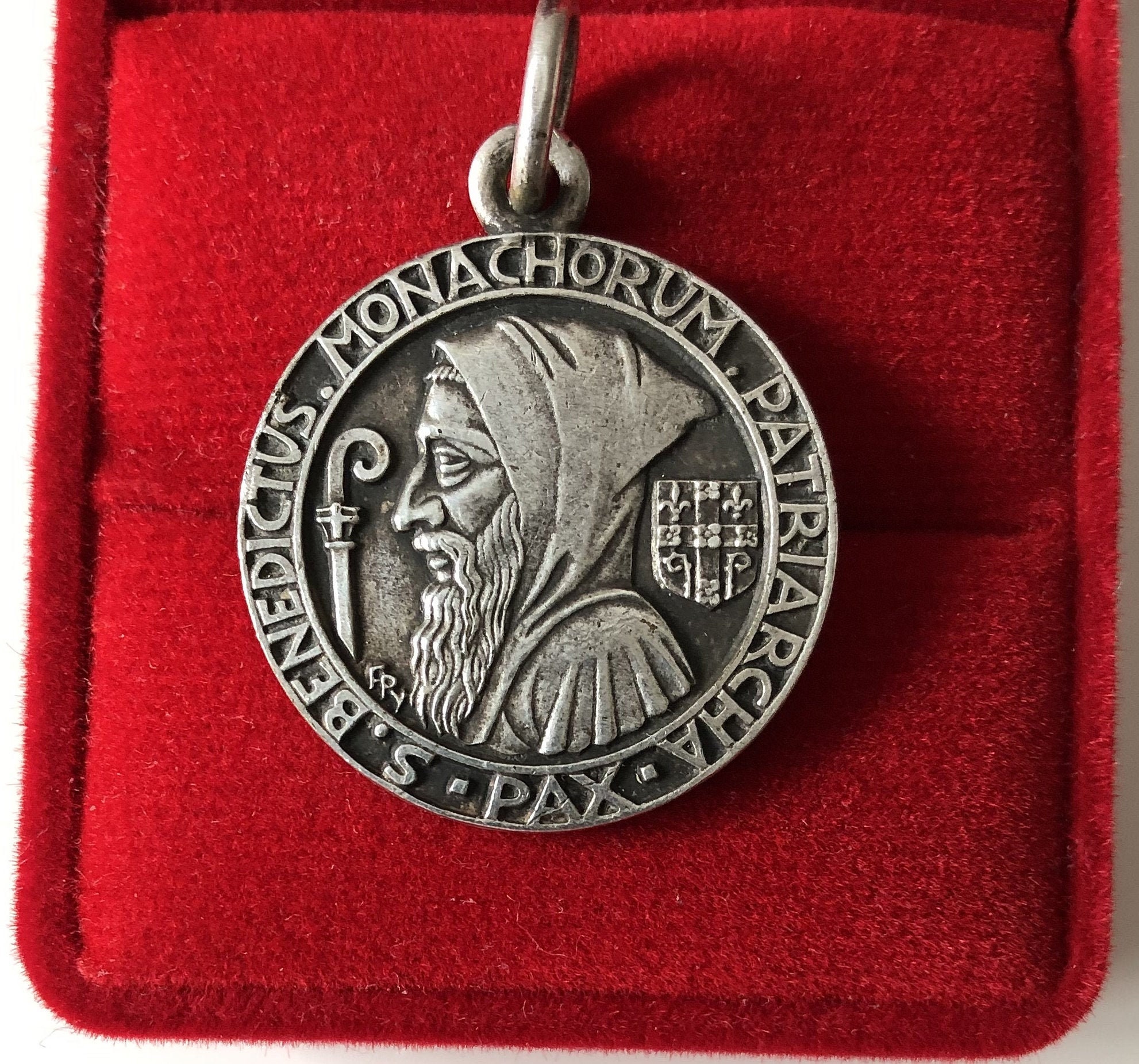 Saint Benedict Medal French Patron Saint Medal The Order of | Etsy