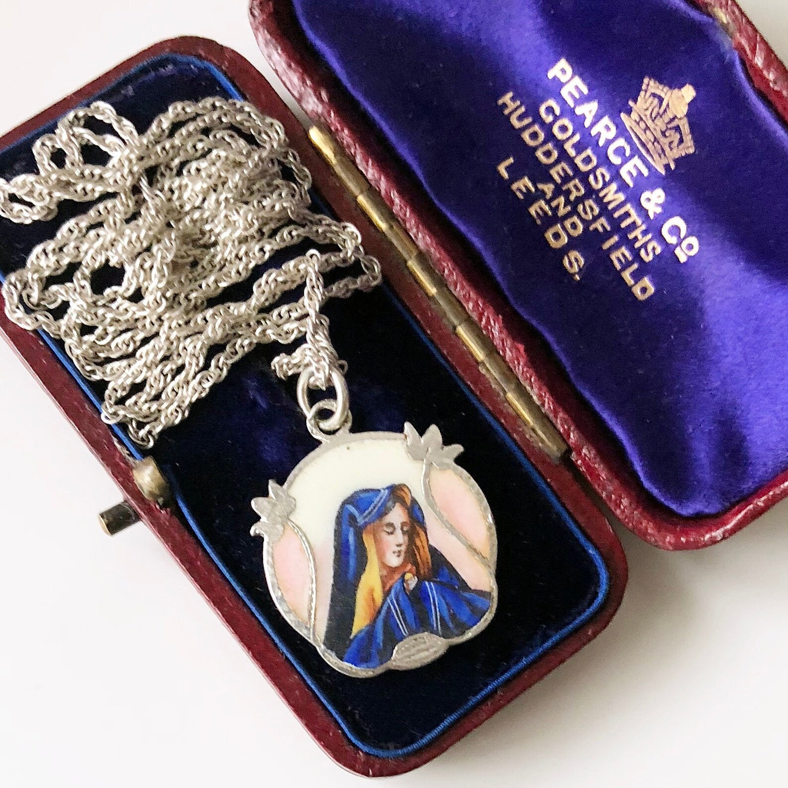 Vintage Virgin Mary Charm 23 Sterling Religious | Etsy