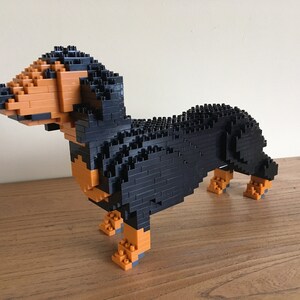 Dachshund Dog Handmade Lego Style Art Sculpture H18 cm x | Etsy
