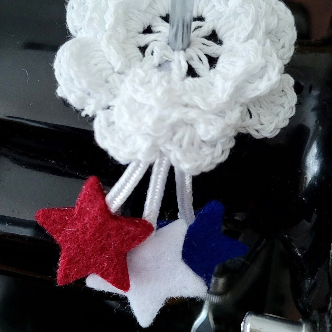 Star Spangled Spool Pin Doily - Etsy