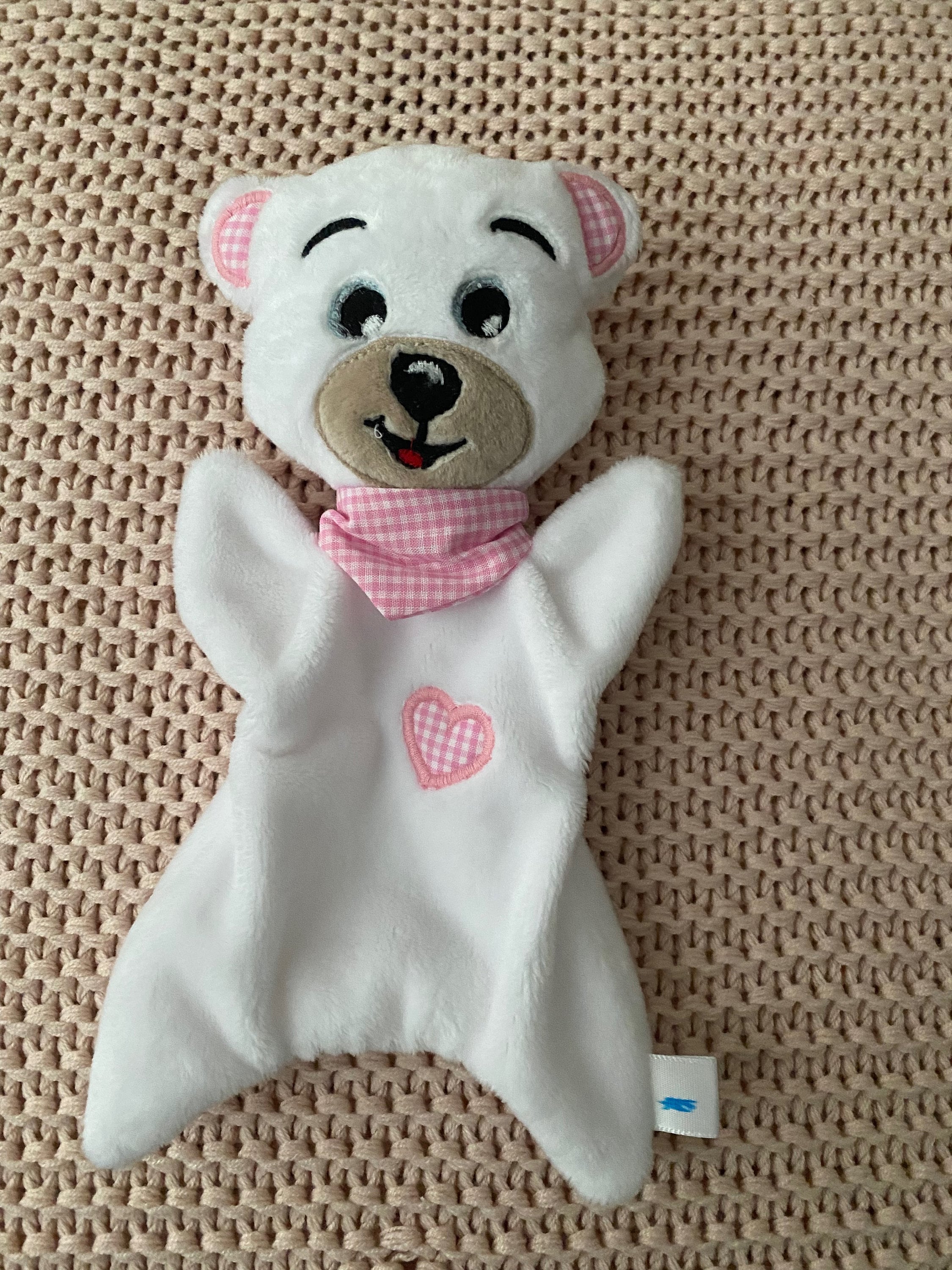 Soft Teddy Bear Toy/cuddly Towel. Embroidered Baby Gift. - Etsy