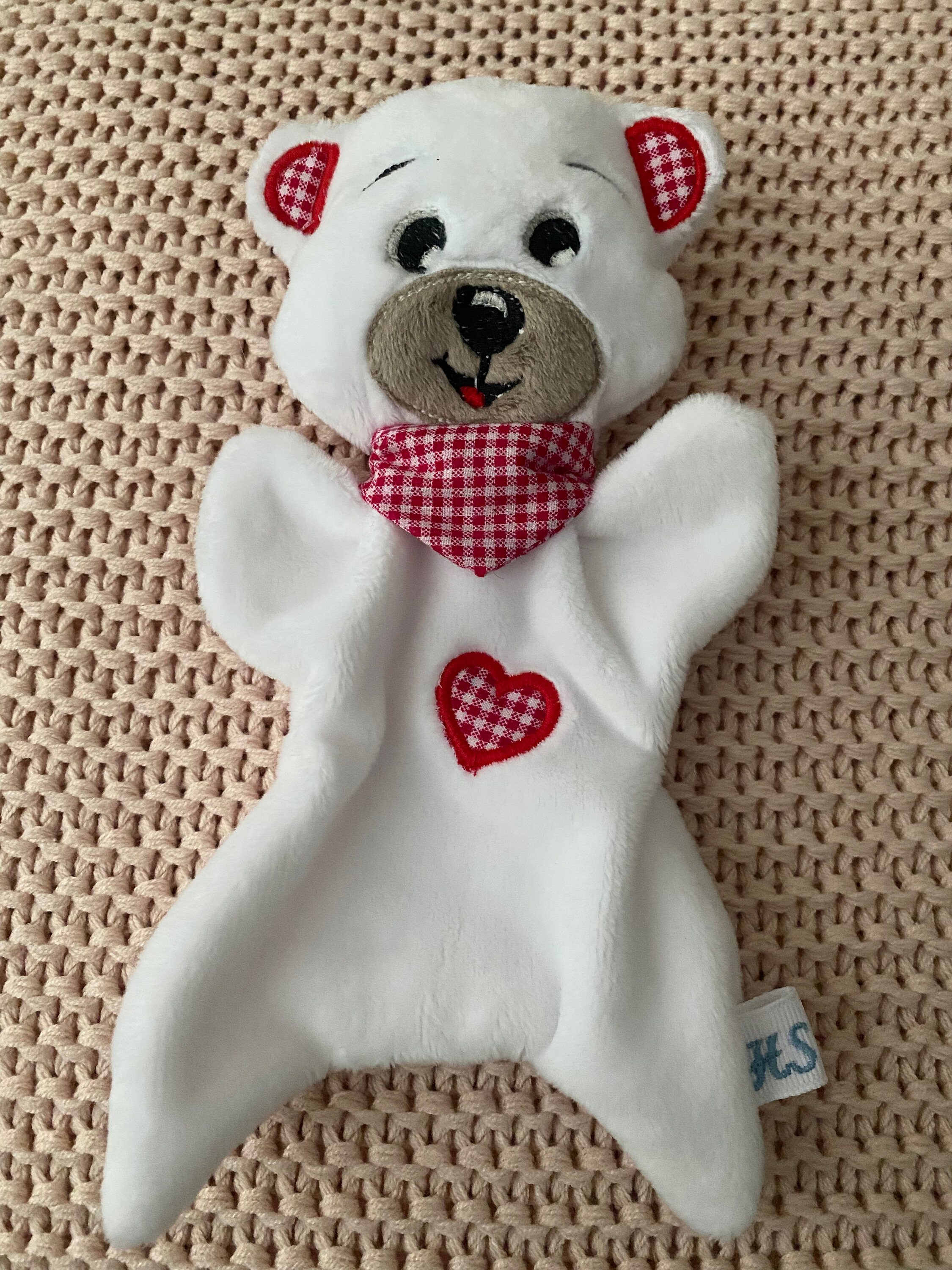 Soft Teddy Bear Toy/cuddly Towel. Embroidered Baby Gift. - Etsy