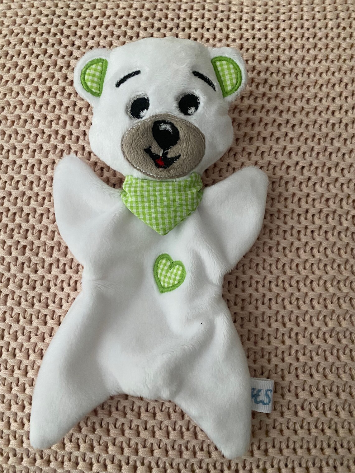Soft Teddy Bear Toy/cuddly Towel. Embroidered Baby Gift. - Etsy