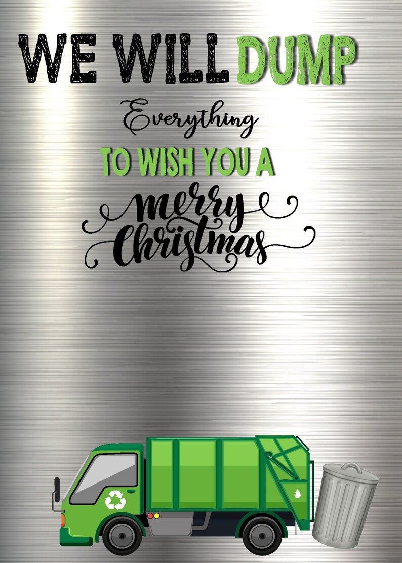 Garbage Truck Card Holder | Garbage Man Gift | Garbage Man Christmas ...