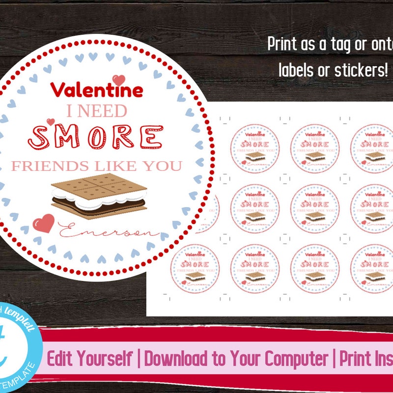 Smores Valentine - Etsy