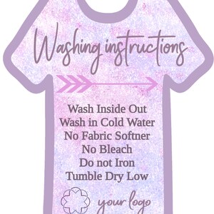 T-shirt Washing Instructions - Care Instruction, Add to Your Tshirt ...