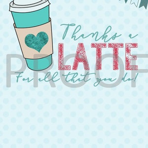 Coffee Gift Card Holder | Teacher Appreciation | Thanks a Latte ...