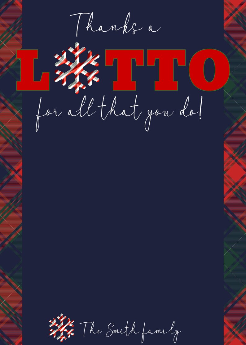 Teacher Gift Card Holder Teacher Gift thanks FOR A LOTTO - Etsy