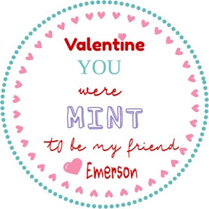 Valentine's Day Tag, Kids Valentines Day Stickers, Valentine's Day Gift ...