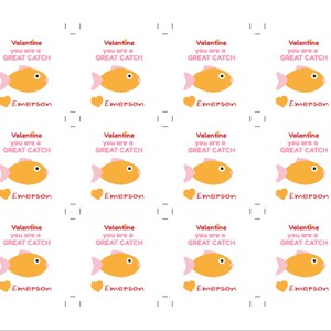 Printable Valentine's Day Tags, You Are A Great Catch Valentine's Day ...