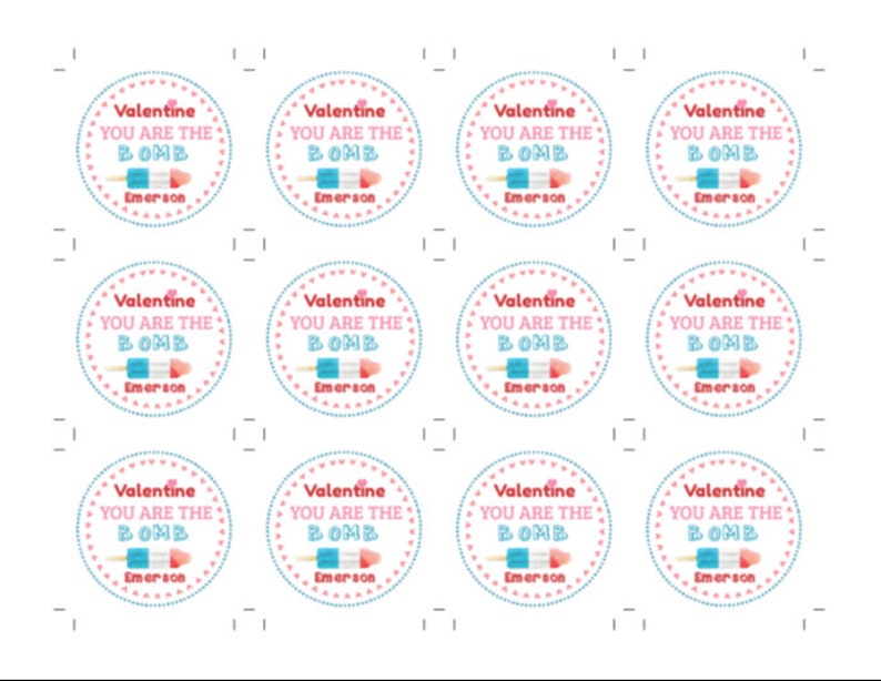 Editable Valentine's Day Tag, Kids Valentine's Day Stickers, Valentines ...