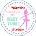 Ballerina Valentine's Day Tags, You Make My Heart Twirl Valentine ...