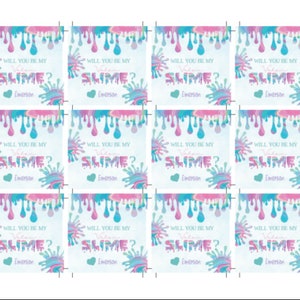 Valentine's Day Tag, Valenslime Valentines Day Sticker, Printable ...