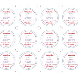 Valentine's Day Tag, Kids Valentines Day Stickers, Valentine's Day Gift ...