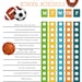 Sports Homechool Schedule, Back to School, Distance Learning Chart ...