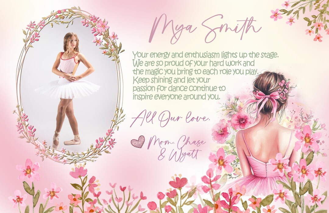 Ballet Program Template, Dance Recital Program Ad, Editable Holiday ...
