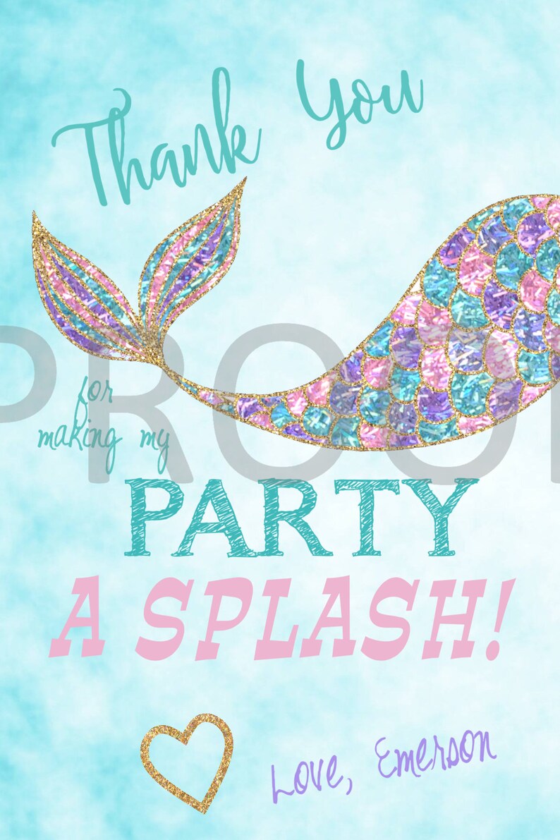 Mermaid Birthday Bundle | Mermaid Party Package | Digital Instant ...