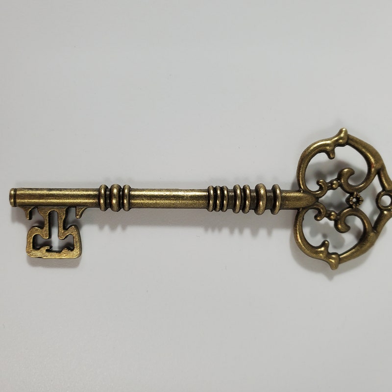 Brass Skeleton Key - Etsy