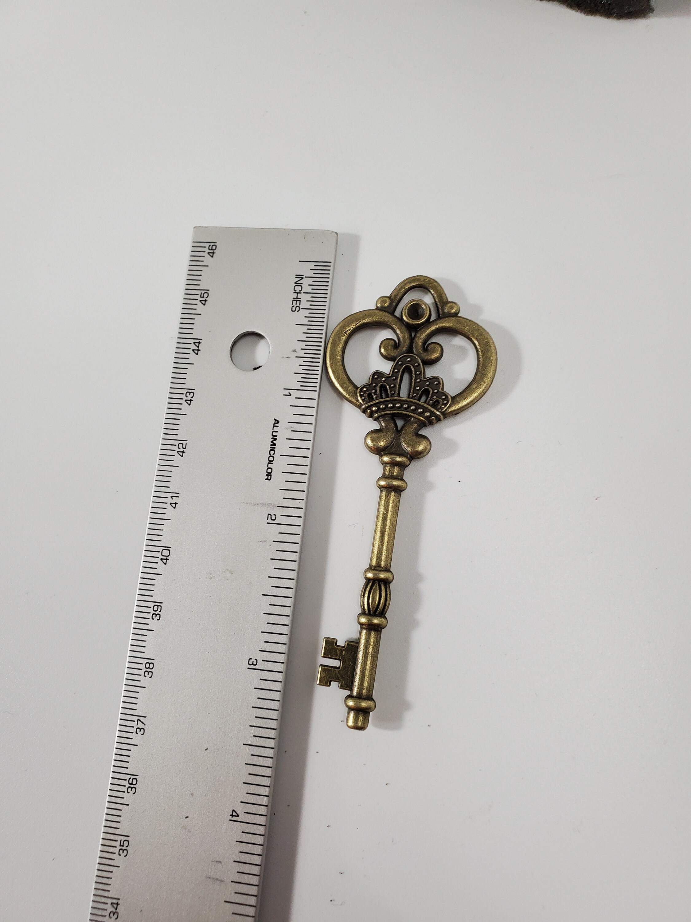 Royal Heart Brass Skeleton Key / Skeleton Key / Key / - Etsy
