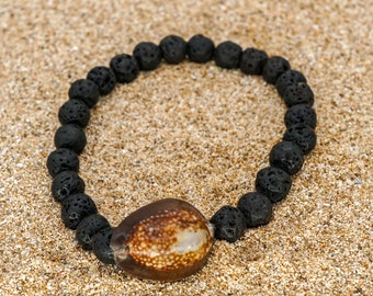 Sea Glass Shell Ring Hawaiian Beach Adjustable Ring With Sea - Etsy