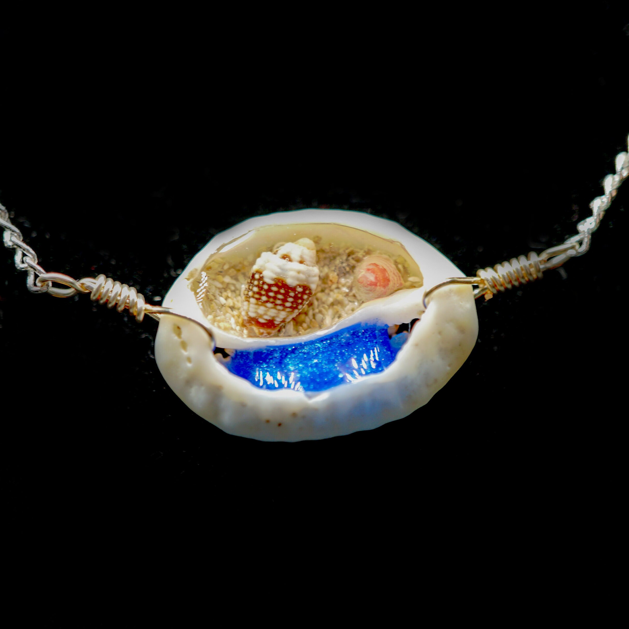 Collar de playa colgante Cowrie, regalo de joyería de conchas marinas ...