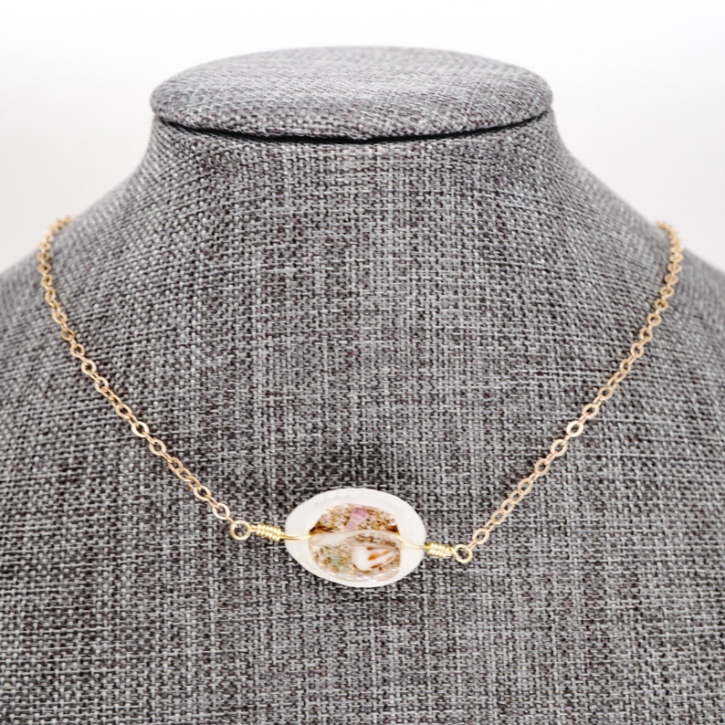 Sea Shell Choker Beach Necklace, Summer Jewelry Shell Art, Ocean ...