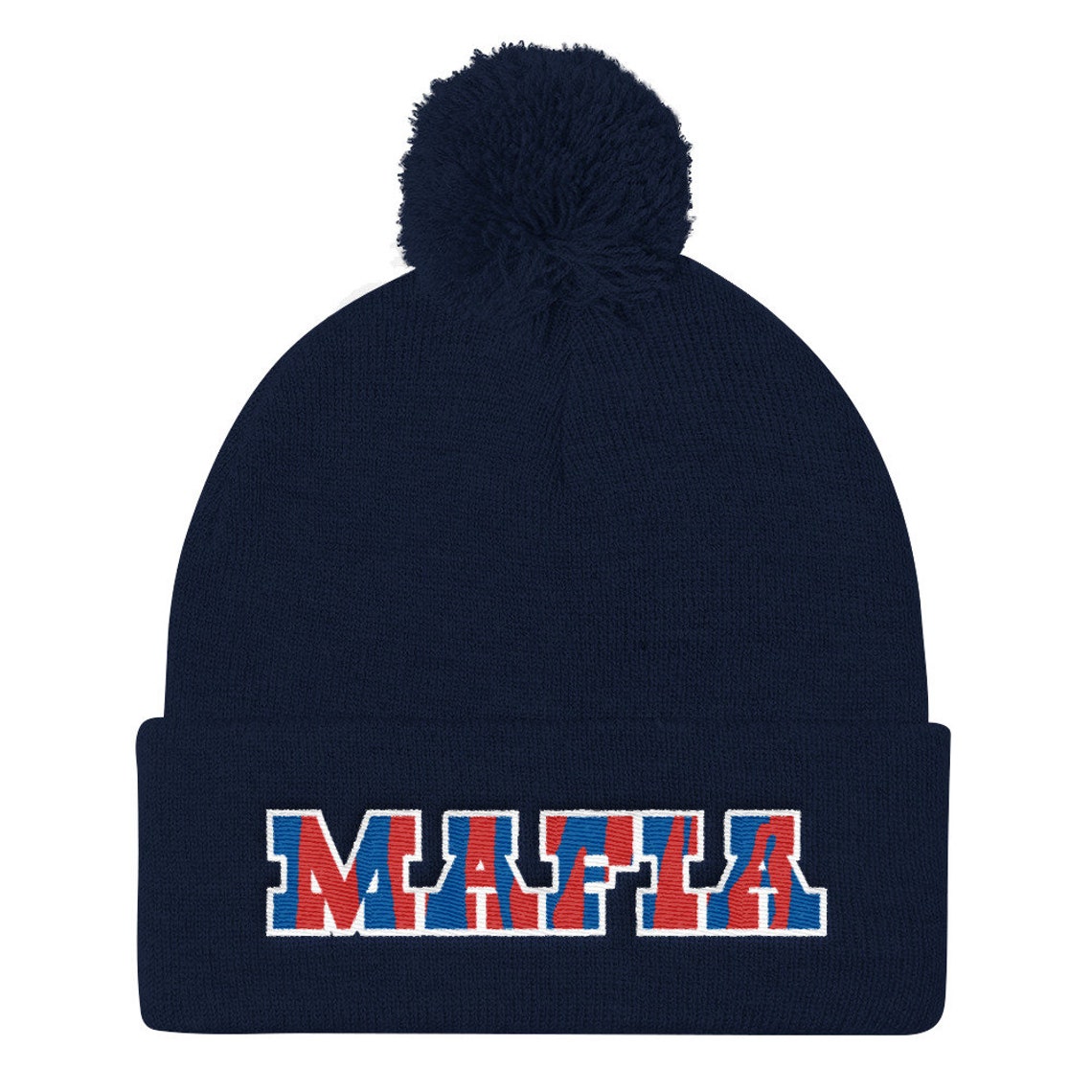 Bills Mafia Pom Knit Cap - Etsy