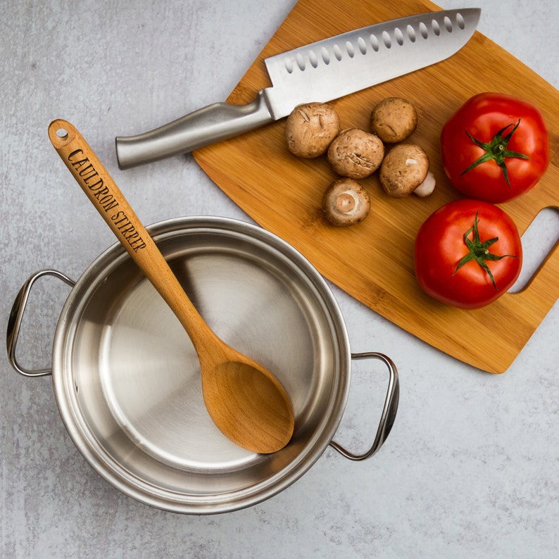Cauldron Stirrer Laser Engraved Spoon Wooden Utensils - Etsy