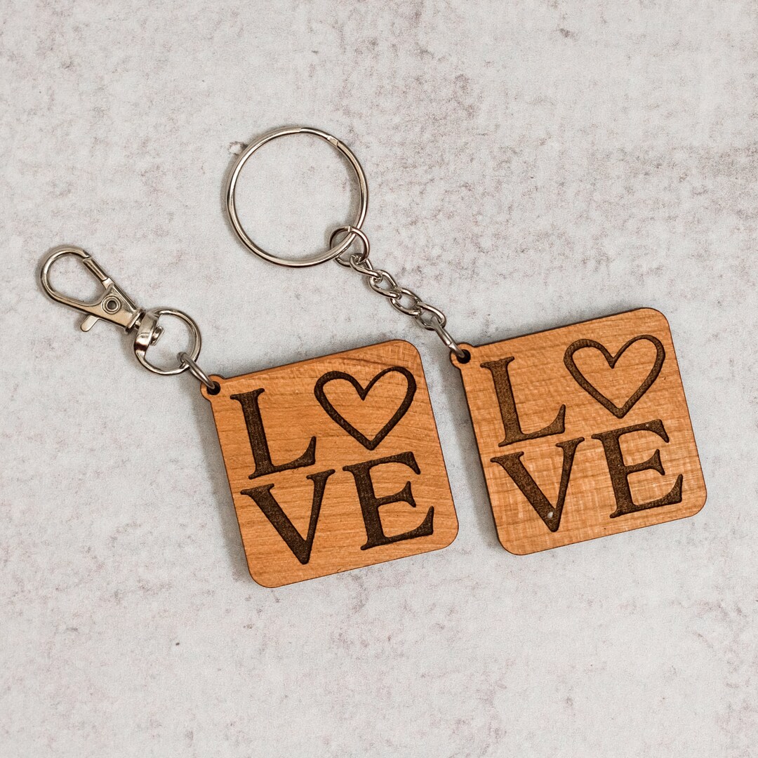 Wooden Love Keychain Charity Listing Donation Listing - Etsy