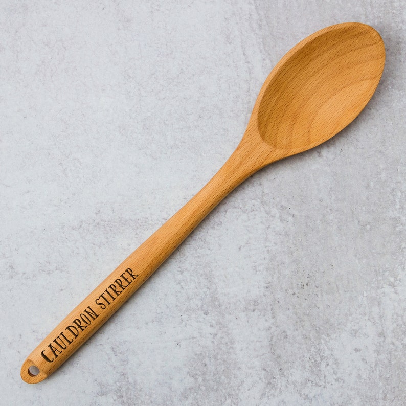 Cauldron Stirrer Laser Engraved Spoon Wooden Utensils | Etsy