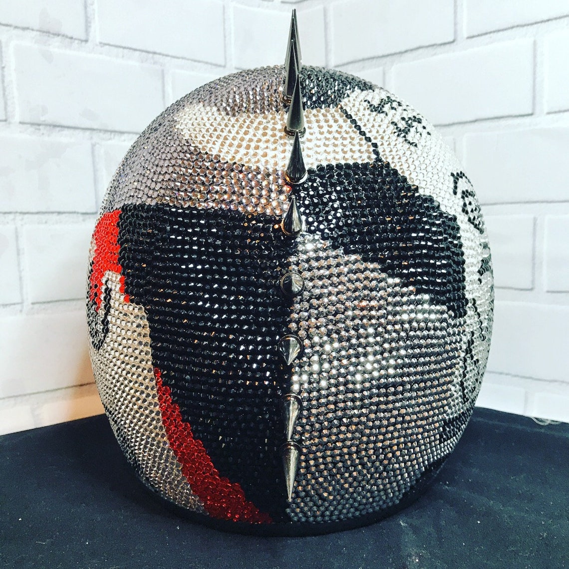Custom Helmet Pablo Picasso guernica Open Face Crystal Rhinstone - Etsy