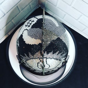 Custom Helmet Pablo Picasso "guernica" Open Face Crystal Rhinstone - Etsy