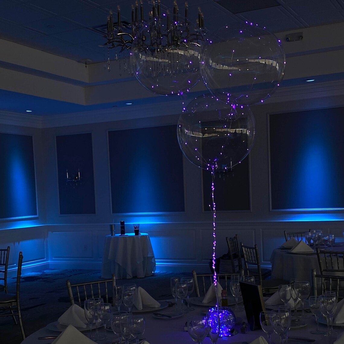 Purple LED Balloons 18 Clear Balloons With 118 - Etsy