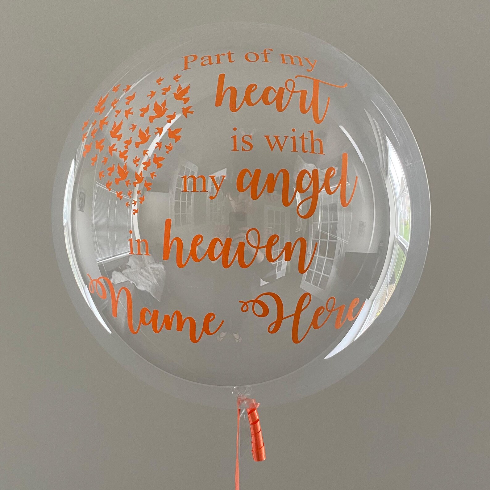 Celebration of Life Balloon, Custom Memorial Balloon, Part of My Heart ...